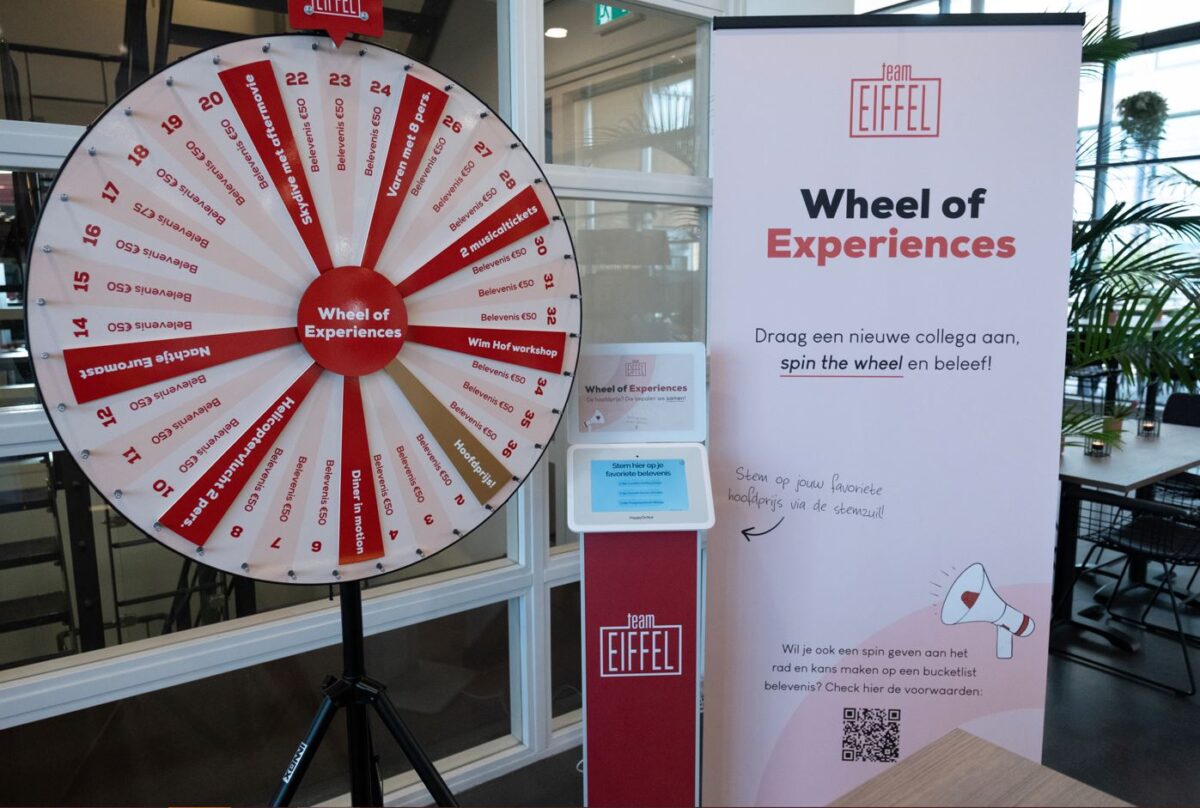 Referral-actie: The Wheel of Experiences ‘Wie gun jij EIFFEL?’ (inzending EIFFEL) - Werf&